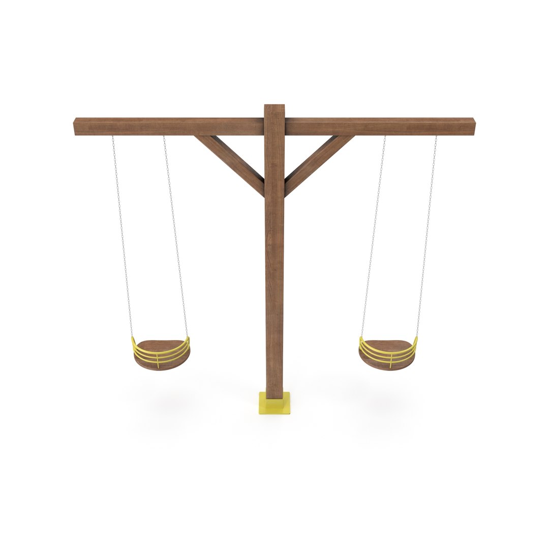 Wooden Swing 3D Model - TurboSquid 2160766