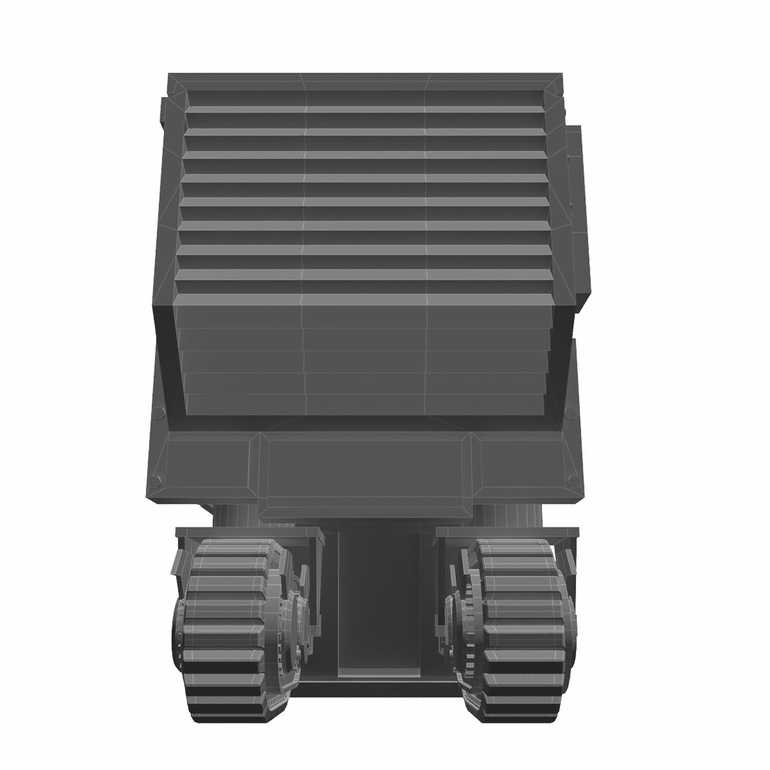 3d Rigged Asphalt Milling Machine Model