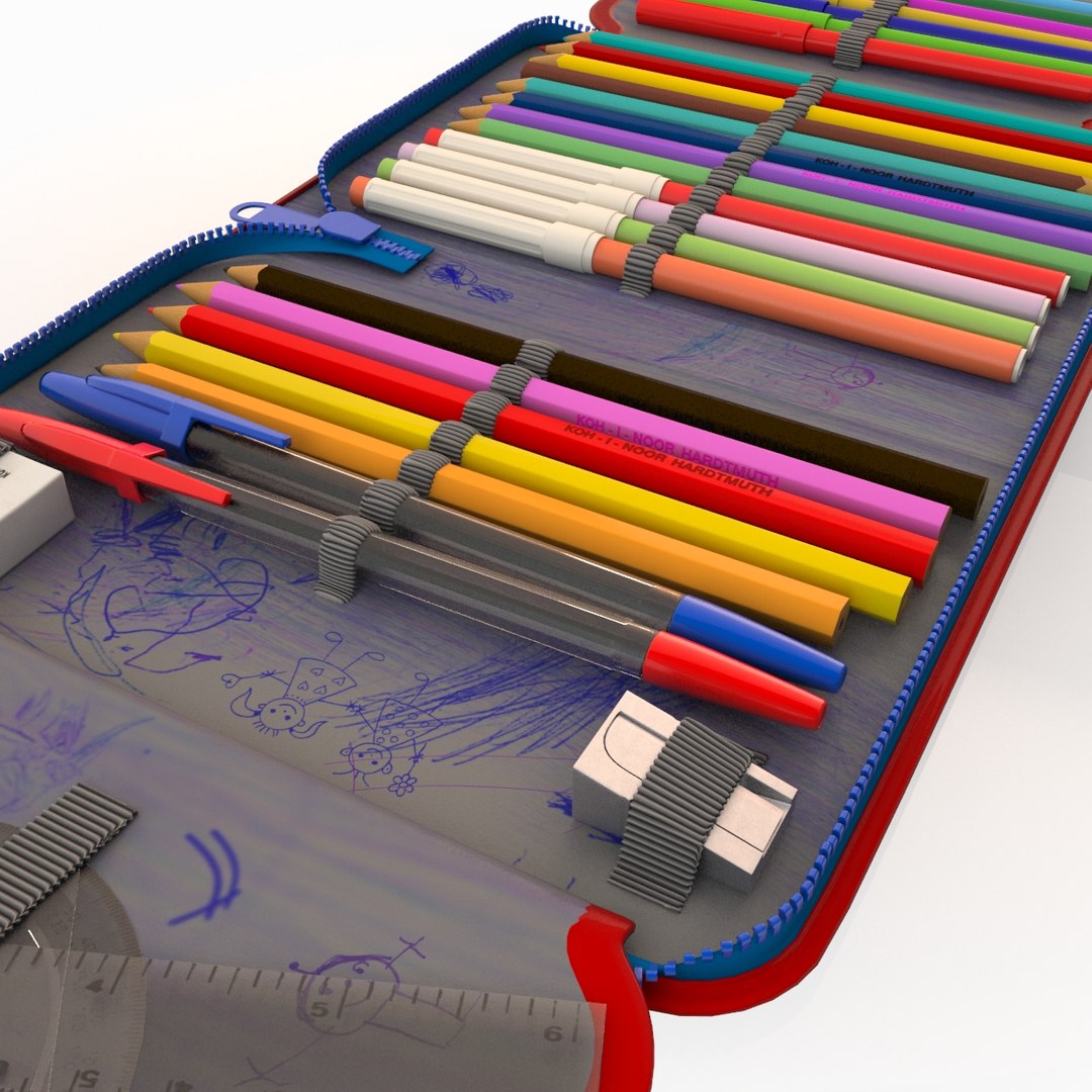 Pencil Case 3d Model