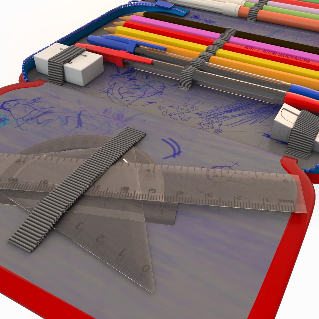 Pencil Case 3d Model