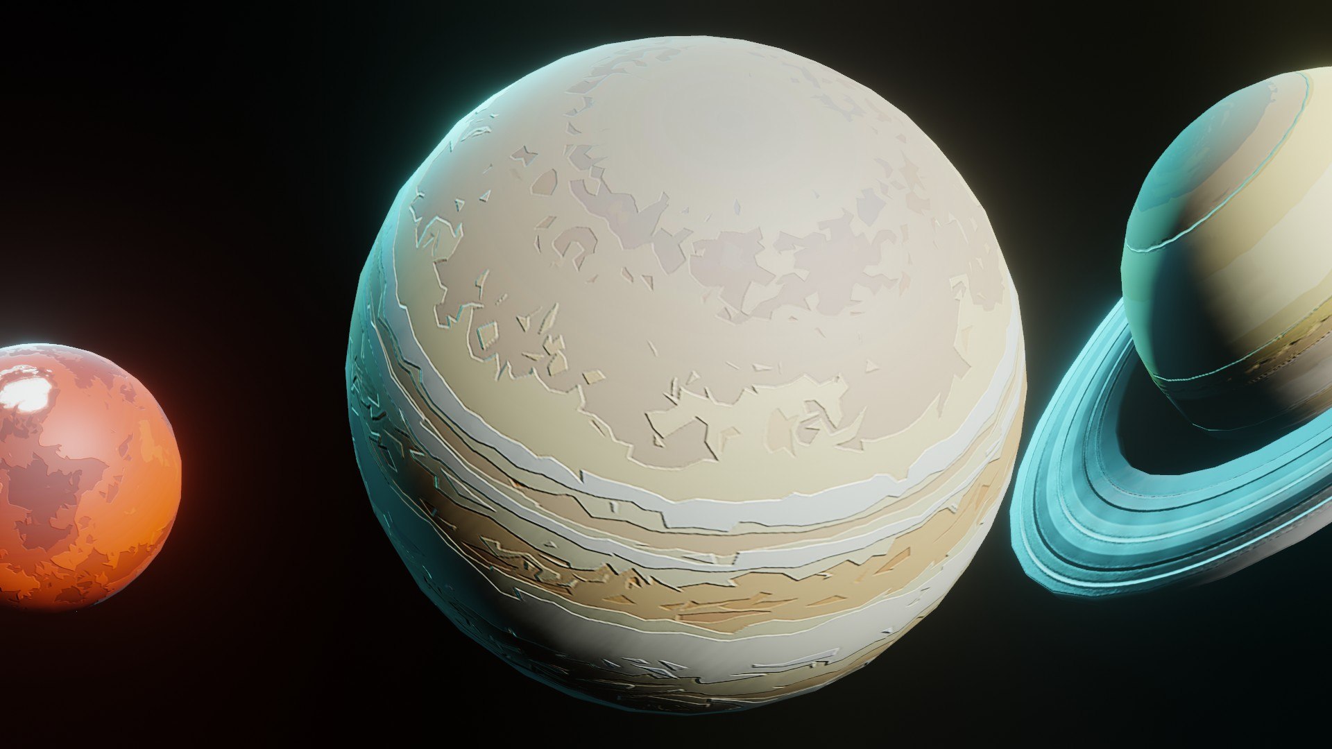 3D Model Stylized Solar System 8k Textures - TurboSquid 2121840