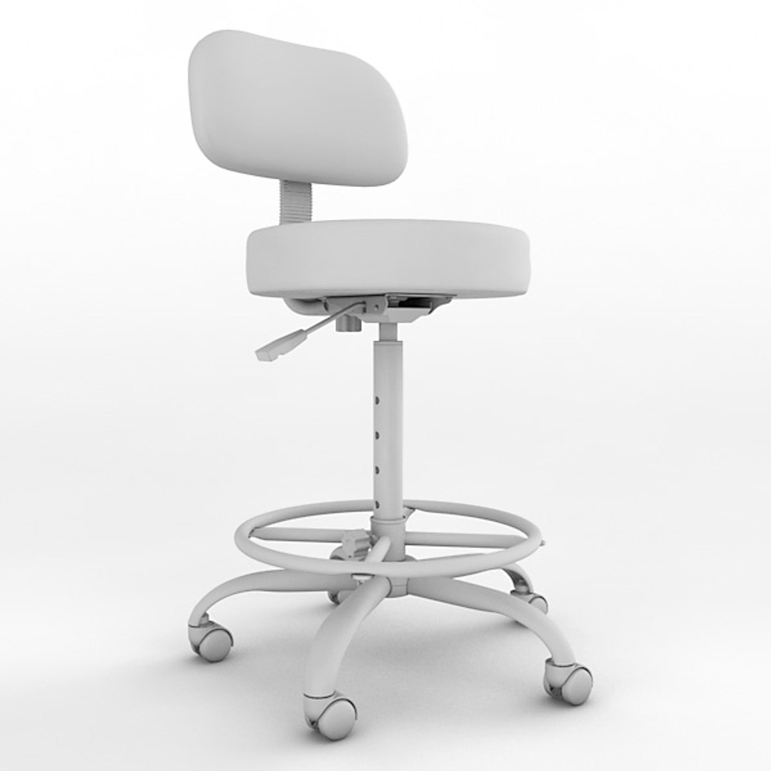 3d Max Ergonomic Stool Height Adjustment