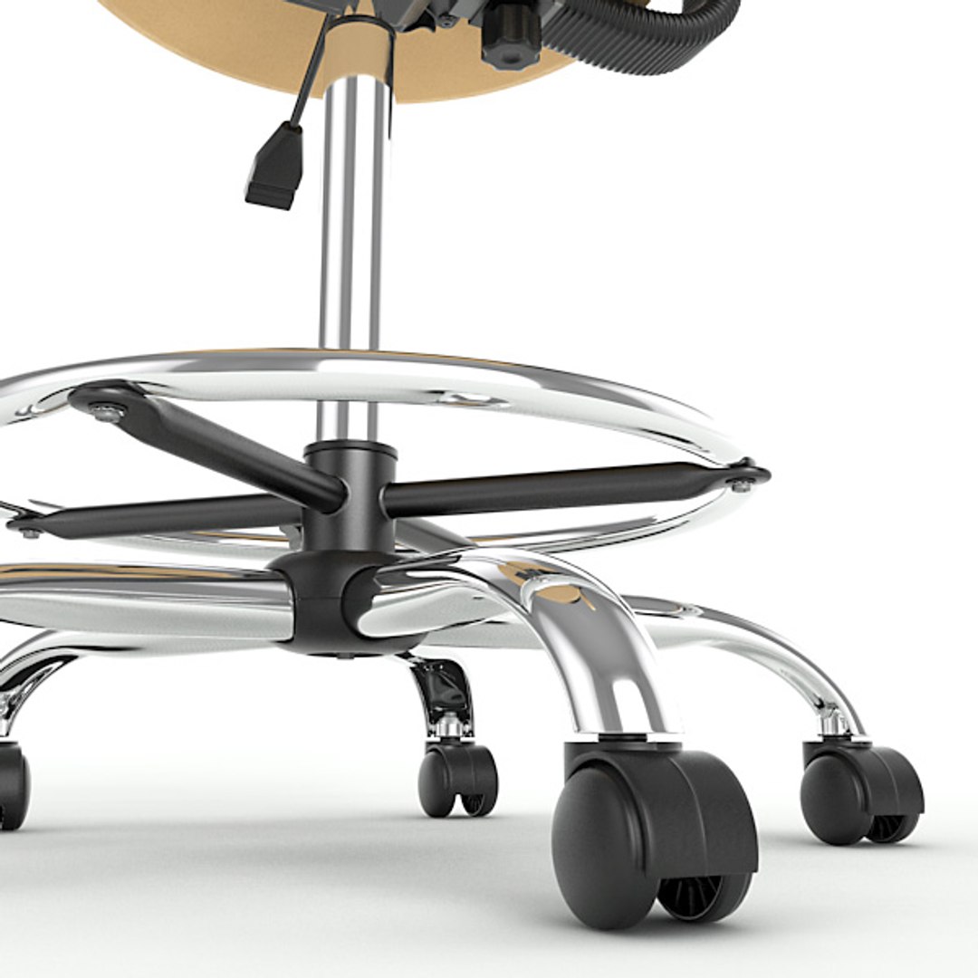 3d Max Ergonomic Stool Height Adjustment