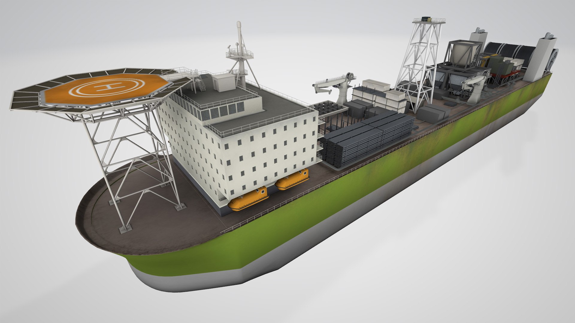 Mining Vessel 3D Model - TurboSquid 2068668
