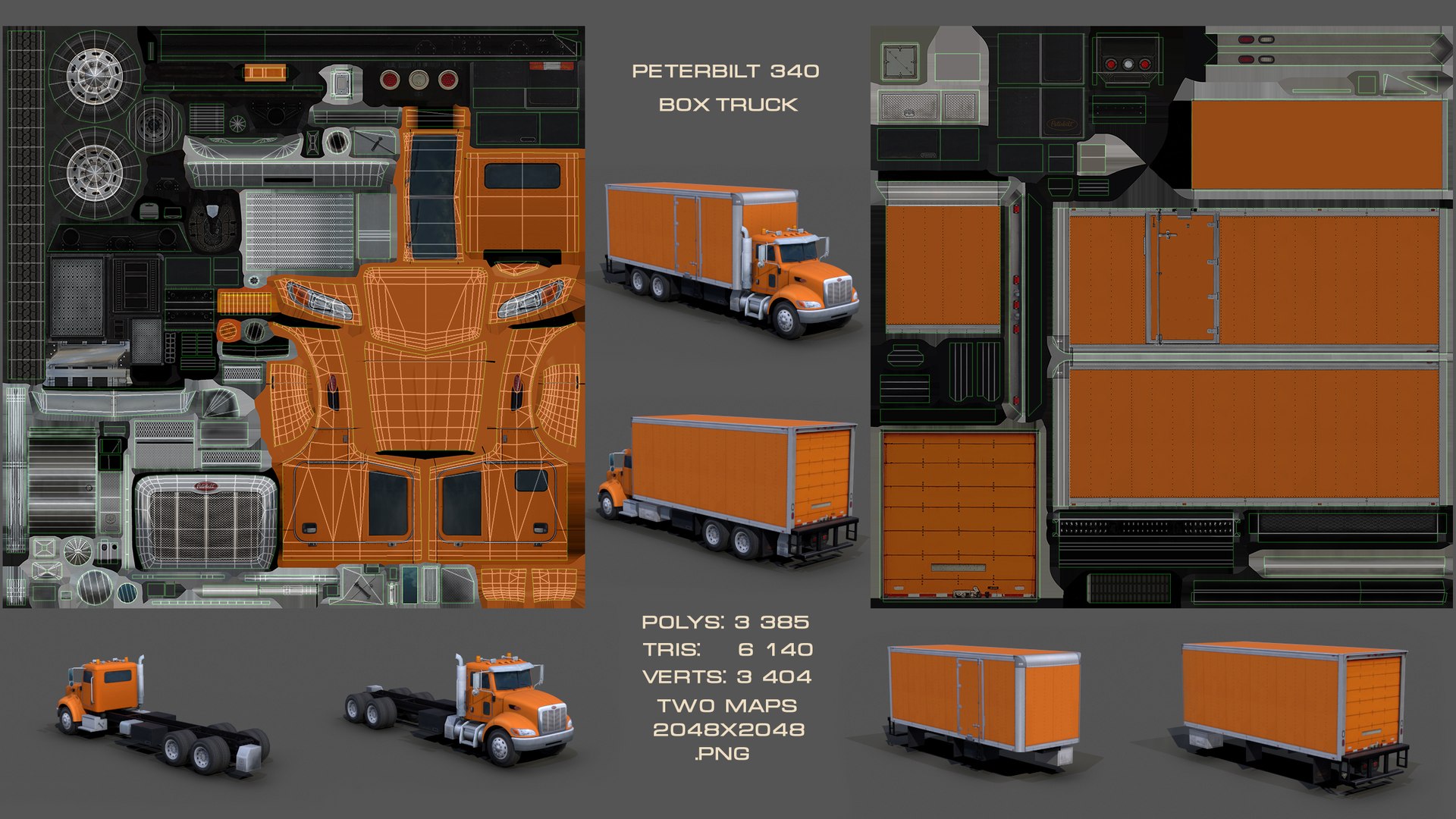 Peterbilt 340 2008 3ax Box Truck S03 3D Model - TurboSquid 2061967