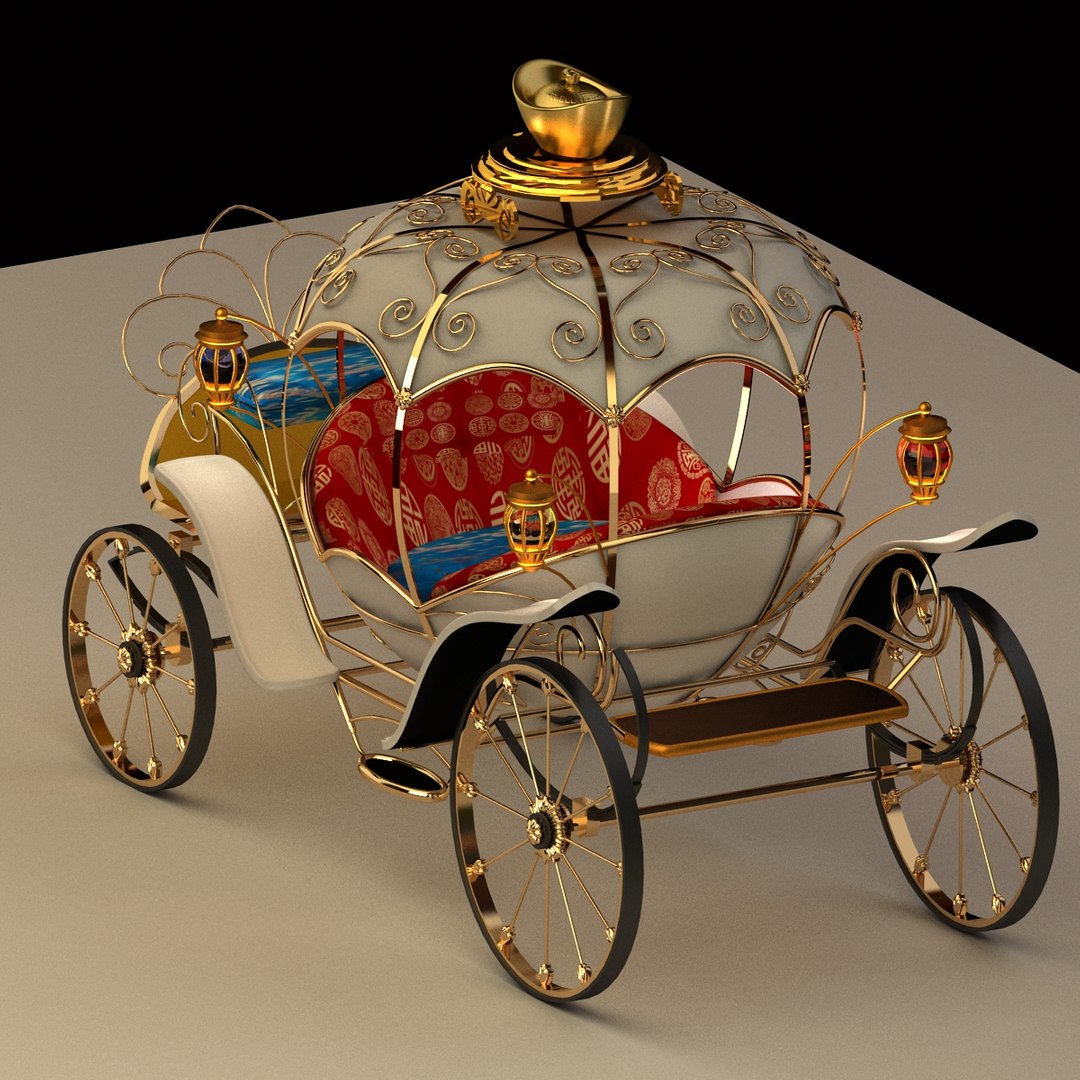 Chinese horse wagon model - TurboSquid 2087683