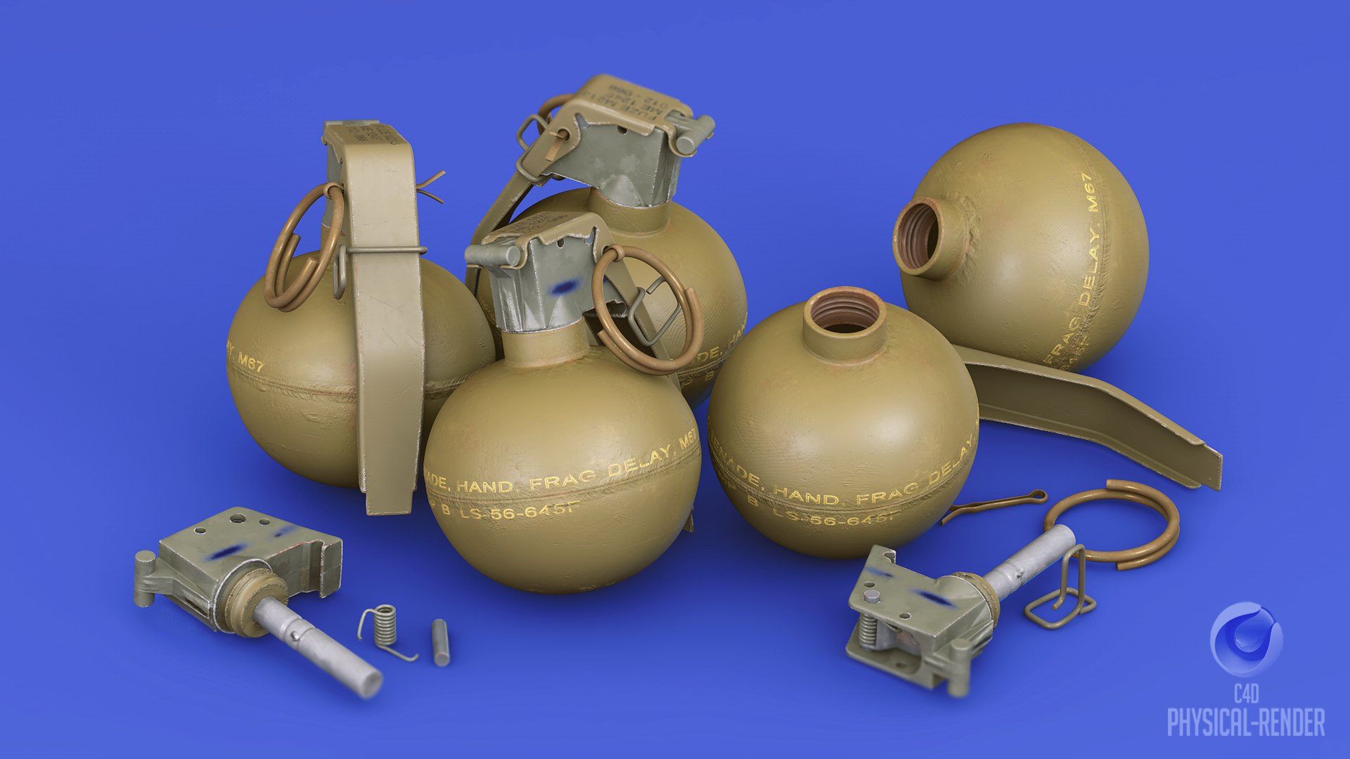 Fragmentation Infantry Hand Grenade 3D Model - TurboSquid 1443778