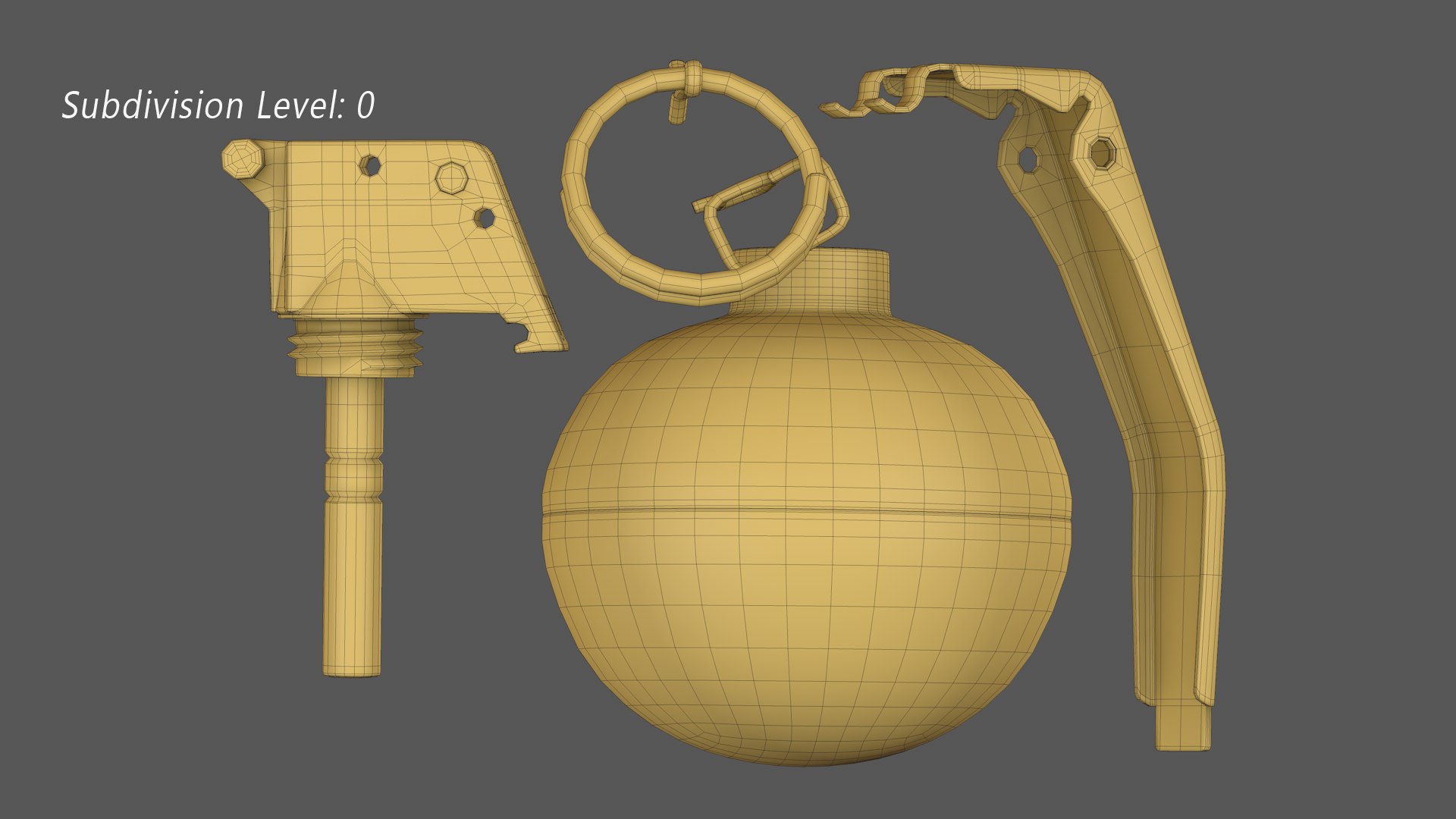 Fragmentation Infantry Hand Grenade 3D Model - TurboSquid 1443778