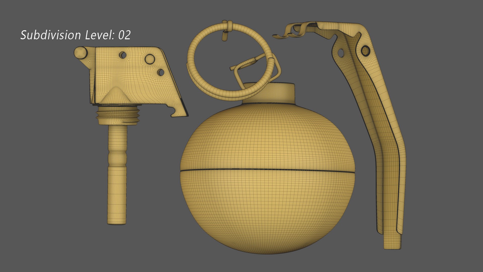 Fragmentation Infantry Hand Grenade 3D Model - TurboSquid 1443778