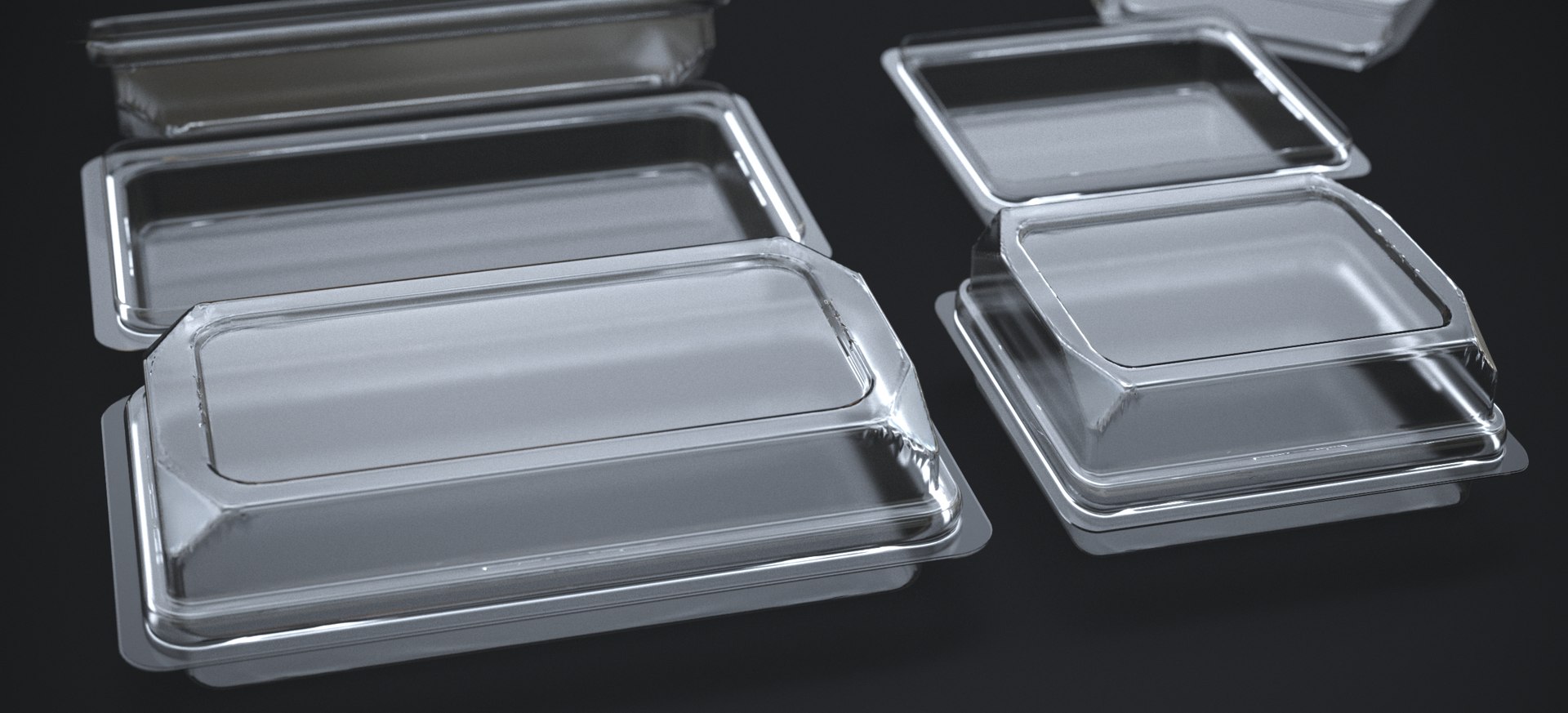 3D PETE PLASTIC FOOD PACKAGING L AND M SIZE 2024 Model - TurboSquid 2218218