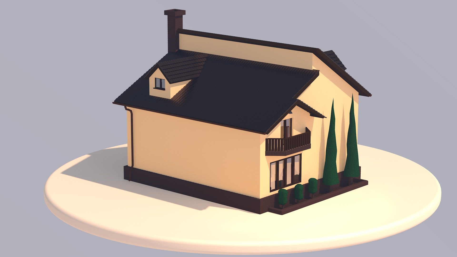 3D Simple House - TurboSquid 1419474