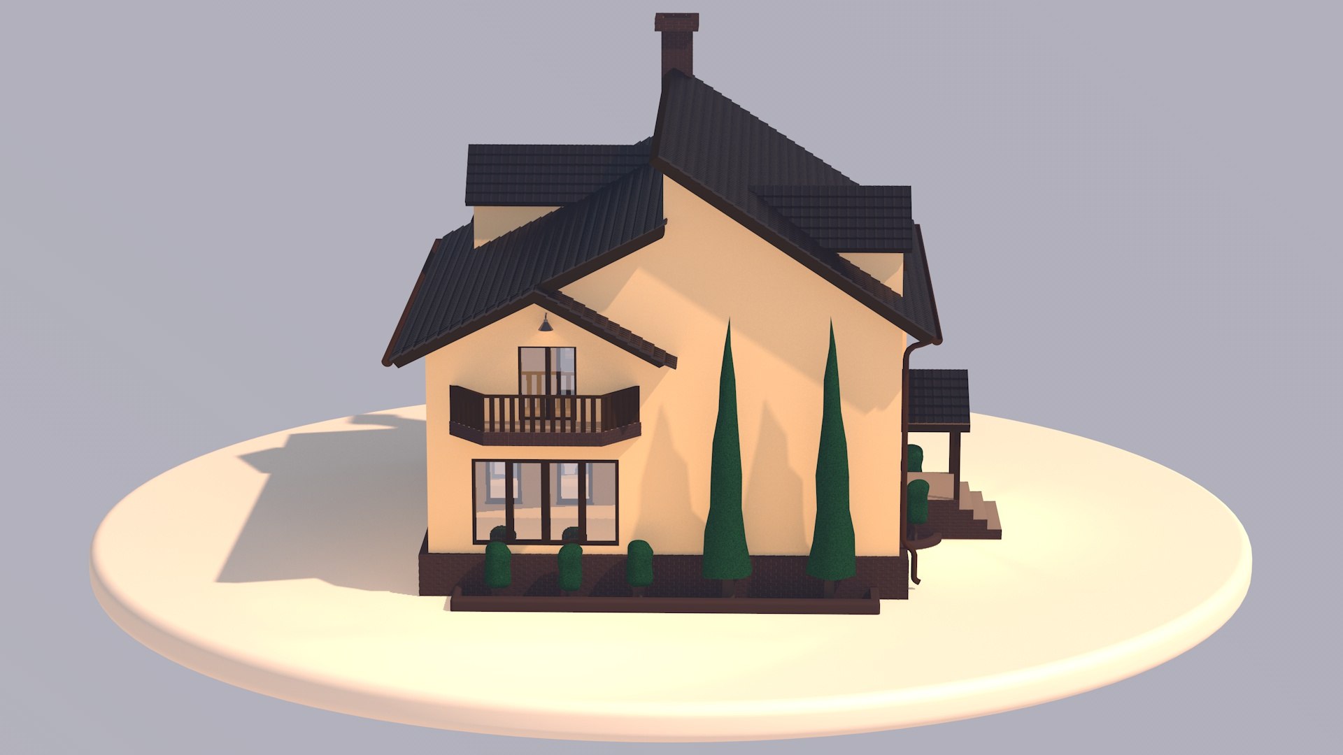 3D Simple House - TurboSquid 1419474