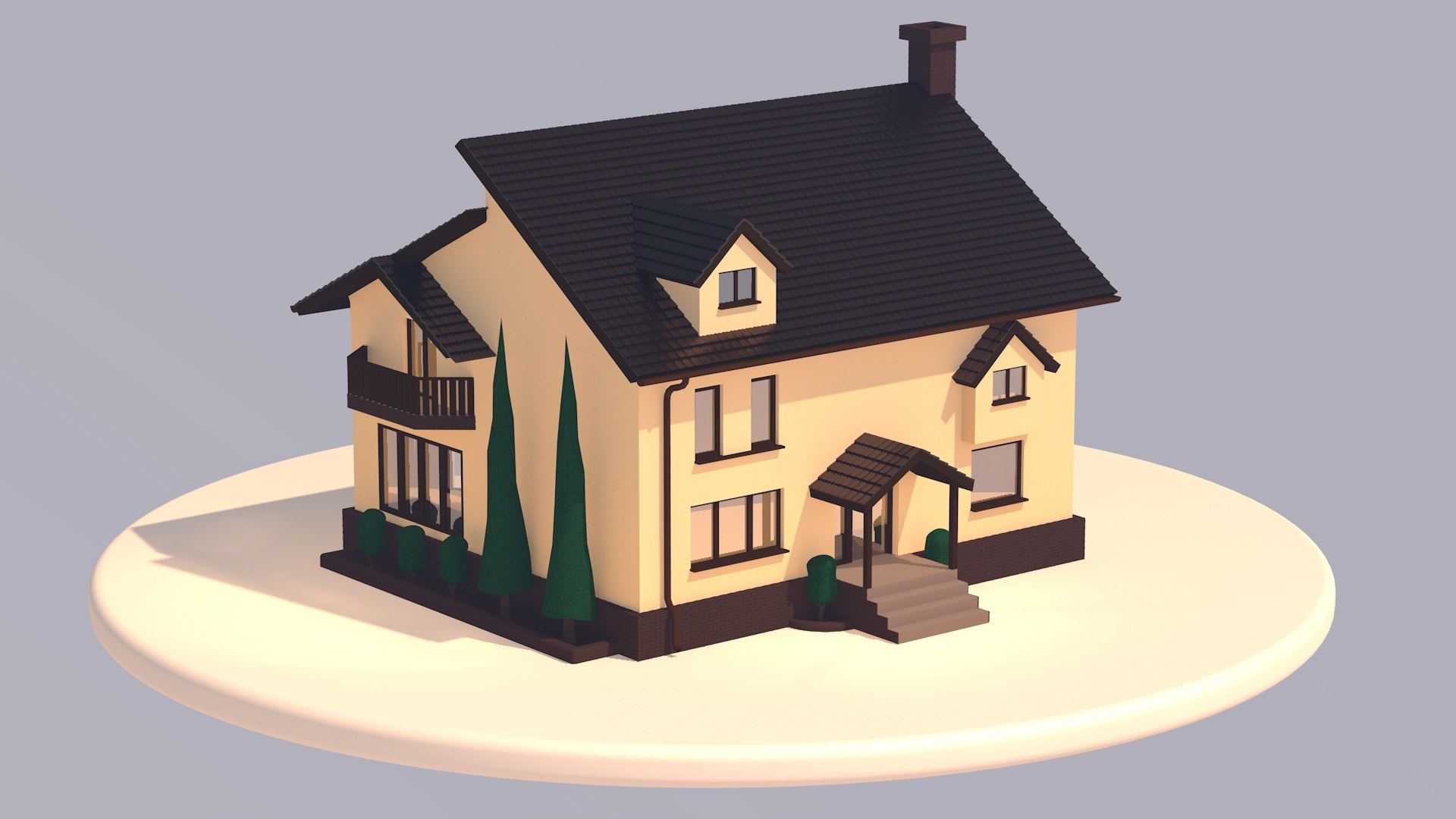 3D Simple House - TurboSquid 1419474