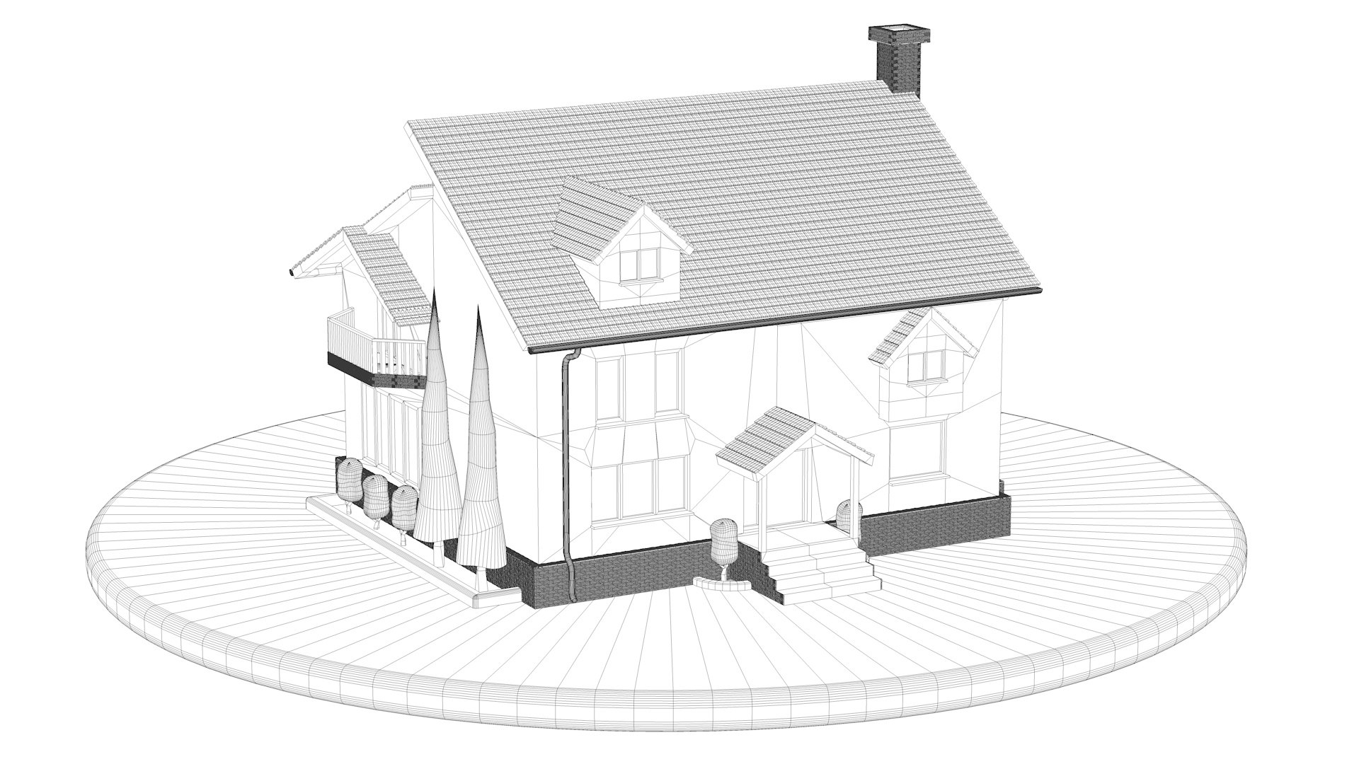 3D Simple House - TurboSquid 1419474