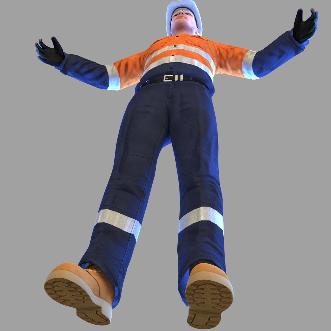 Safety worker man 3D - TurboSquid 1482908