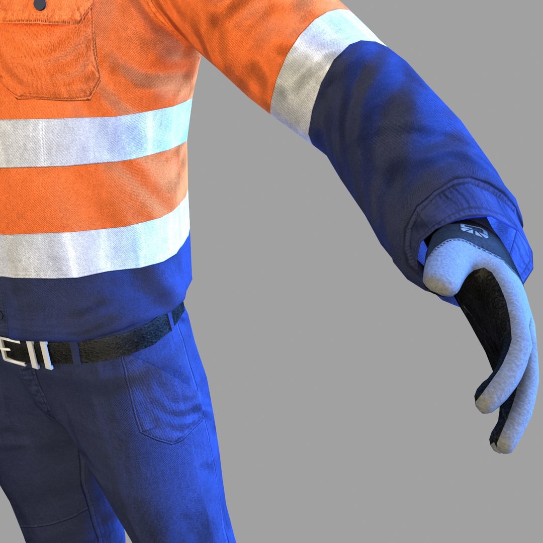 Safety Worker Man 3D - TurboSquid 1482908