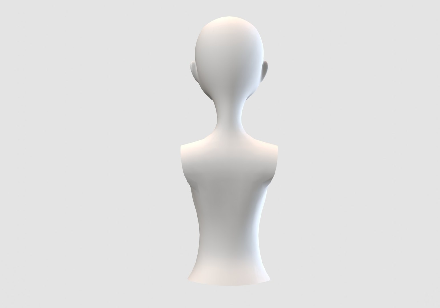 Female Cartoon Torso 3D - TurboSquid 1910327