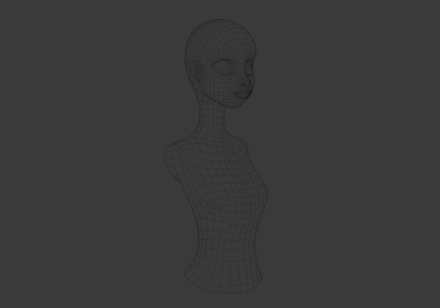 Female Cartoon Torso 3D - TurboSquid 1910327