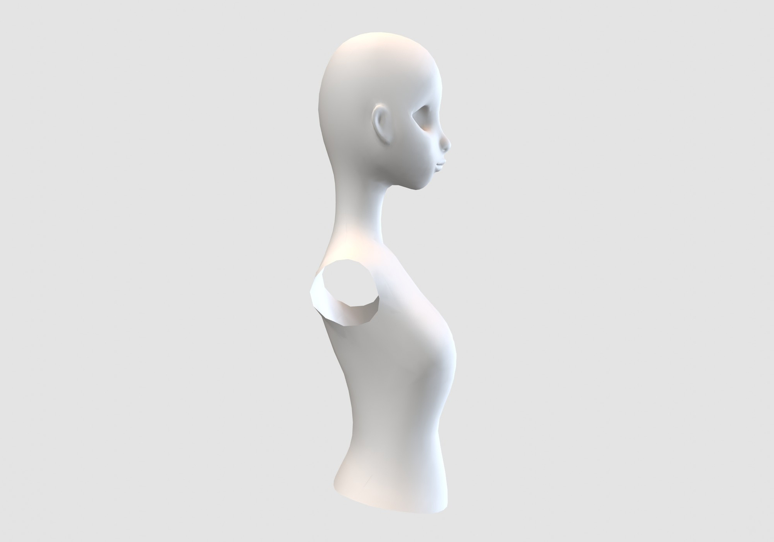 Female cartoon torso 3D - TurboSquid 1910327