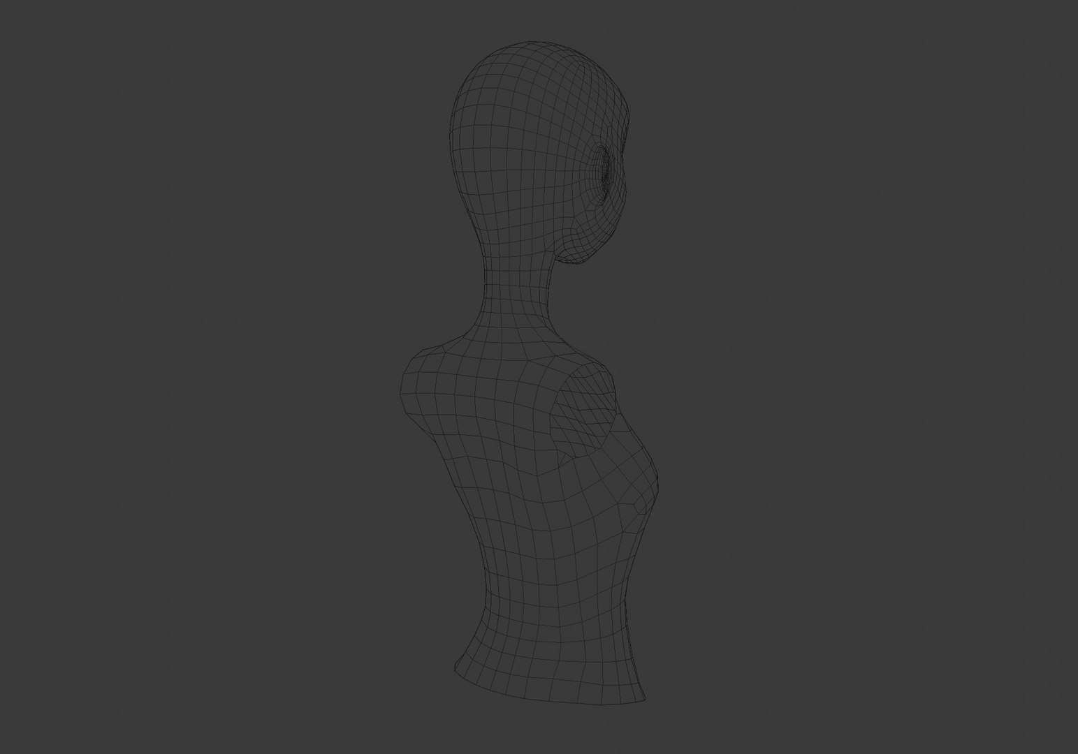Female Cartoon Torso 3D - TurboSquid 1910327