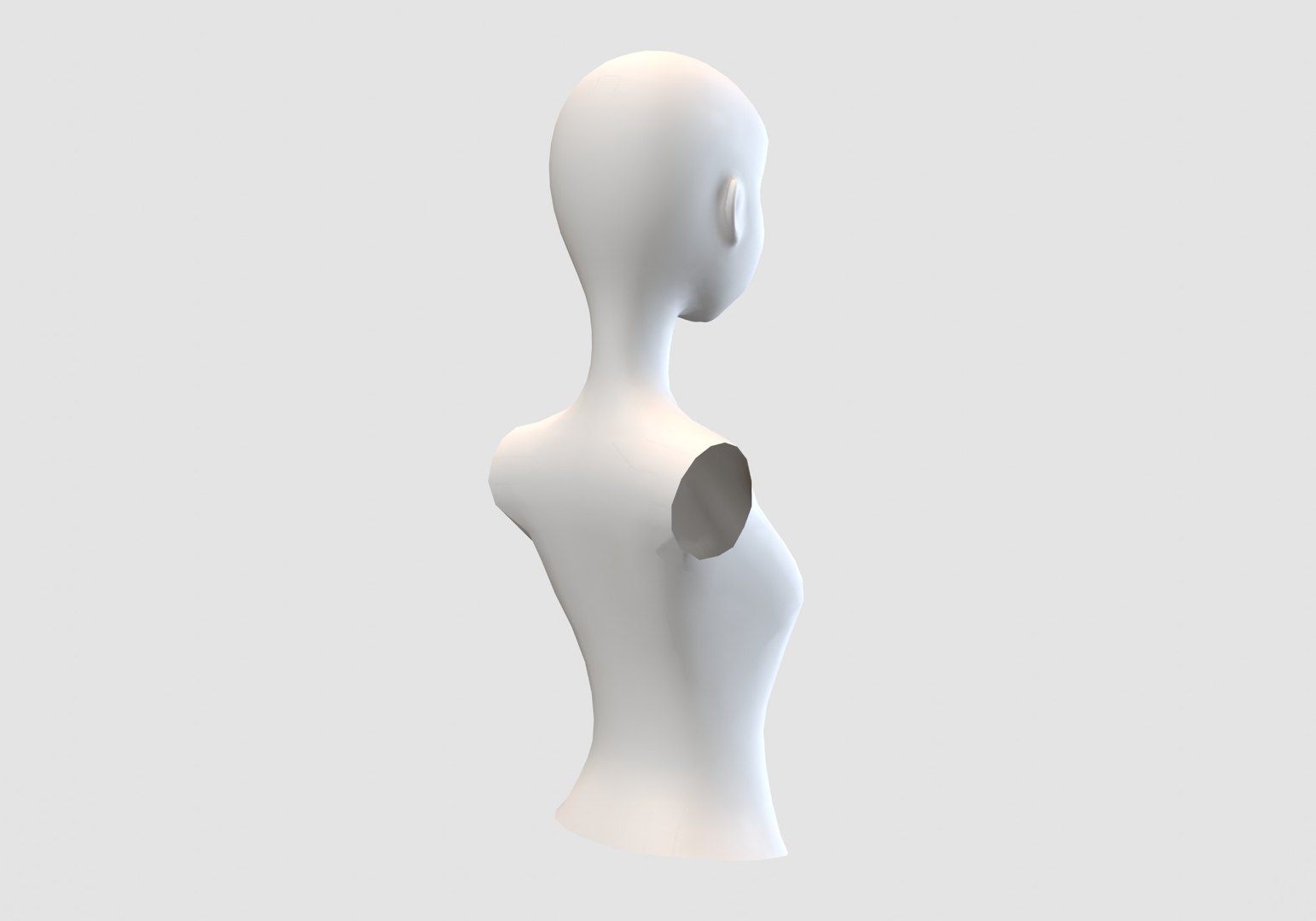 Female Cartoon Torso 3D - TurboSquid 1910327