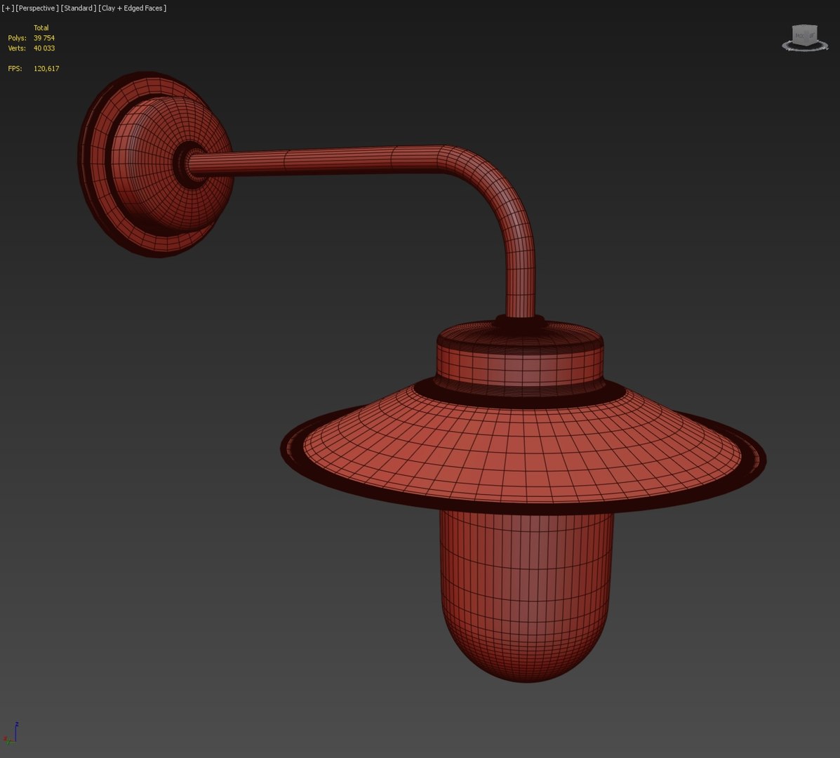 3D Exterior Metal Lamp Model - TurboSquid 1476702