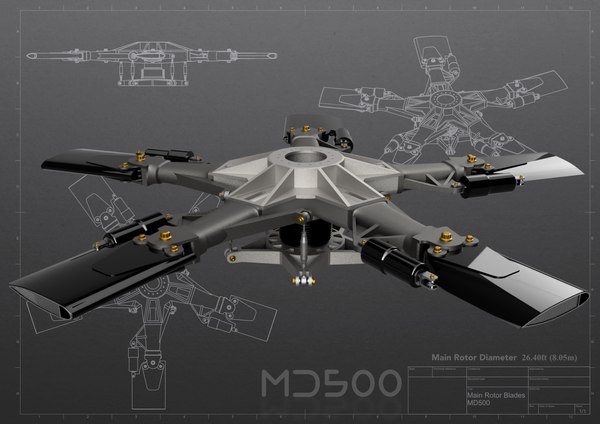 Main Rotor 3D model - TurboSquid 1770273