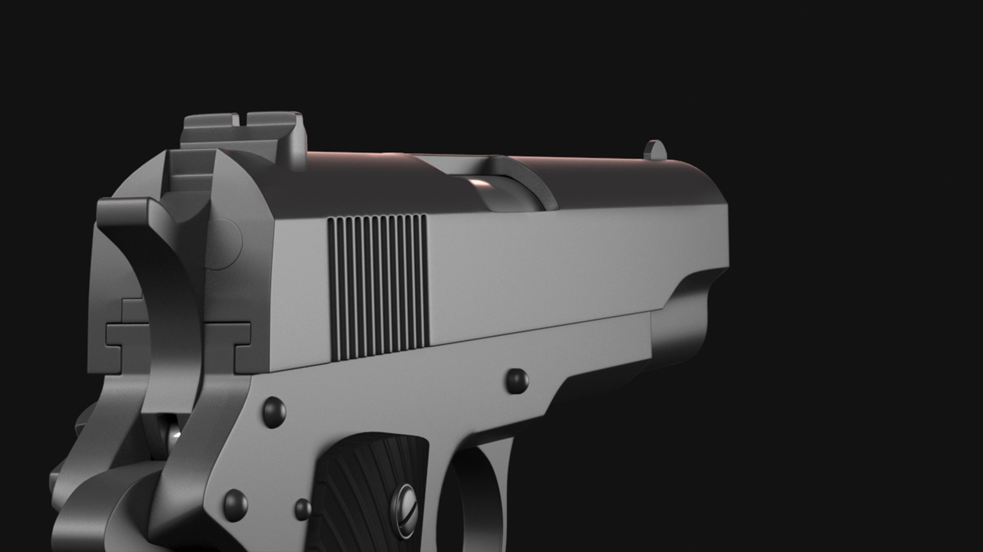 Colt M1911 A1 3ds Max Model - TurboSquid 2166427