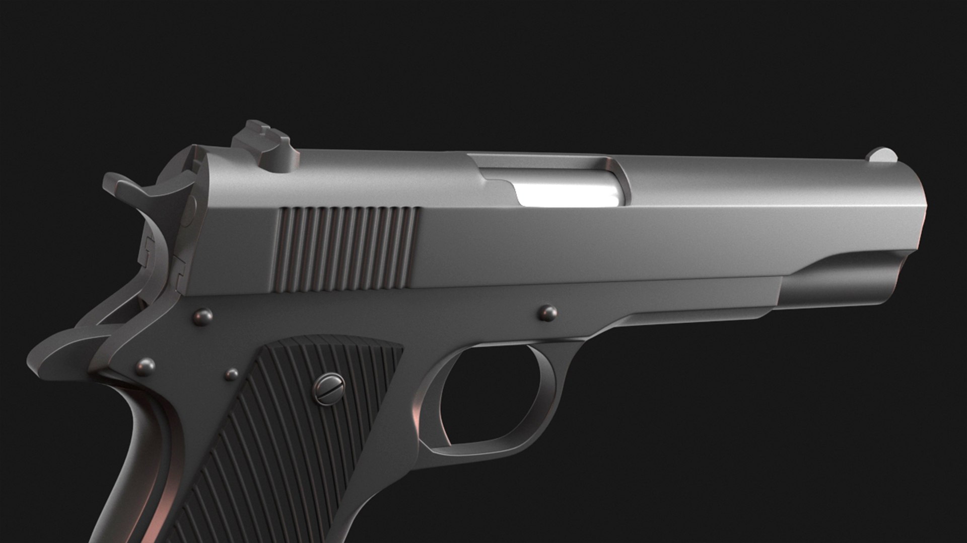 Colt M1911 A1 3ds Max Model - TurboSquid 2166427