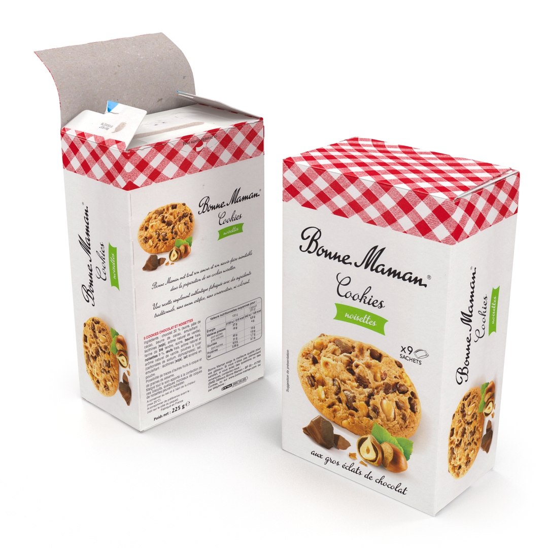 3d model box cookie