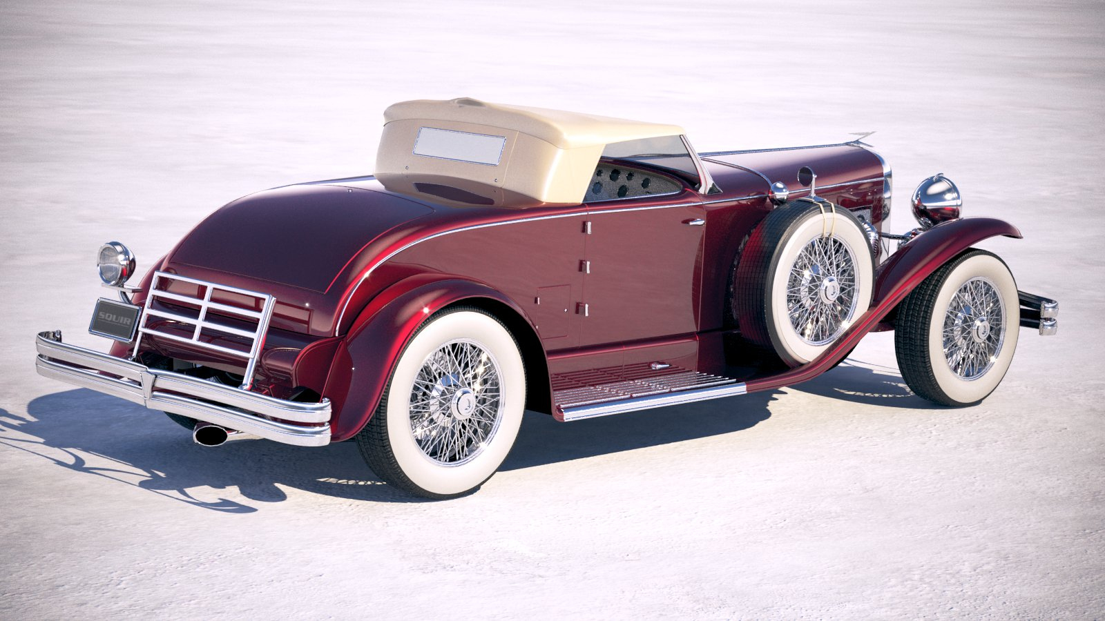 modelo 3d Duesenberg SJ Roadster 1935 VRAY - TurboSquid 1313650