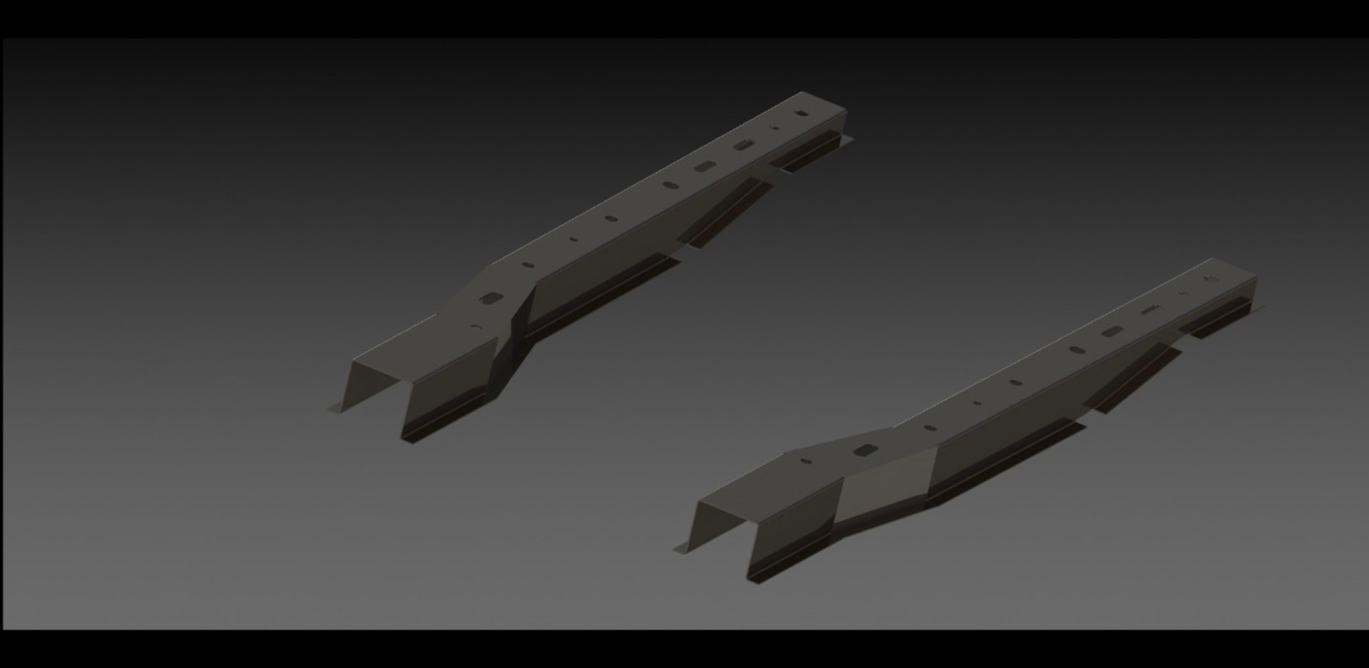 3D Nissan S13 Coupehatch Frame Rails - TurboSquid 2171290