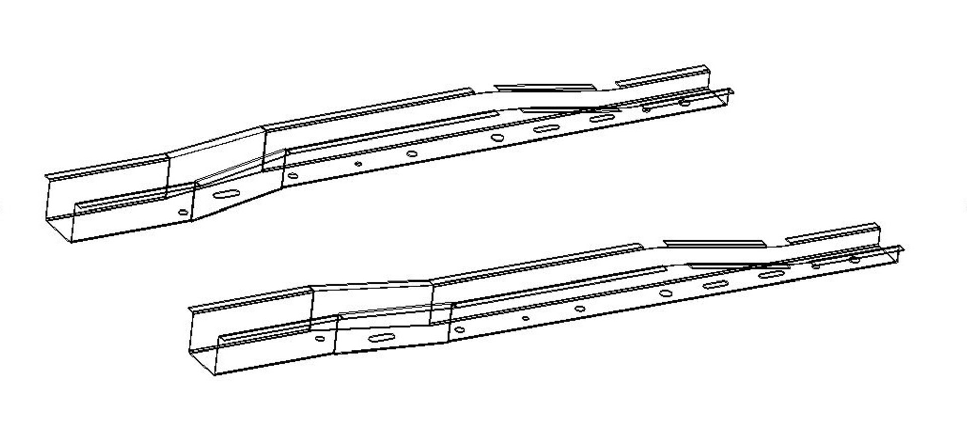 3D Nissan S13 Coupehatch Frame Rails - TurboSquid 2171290