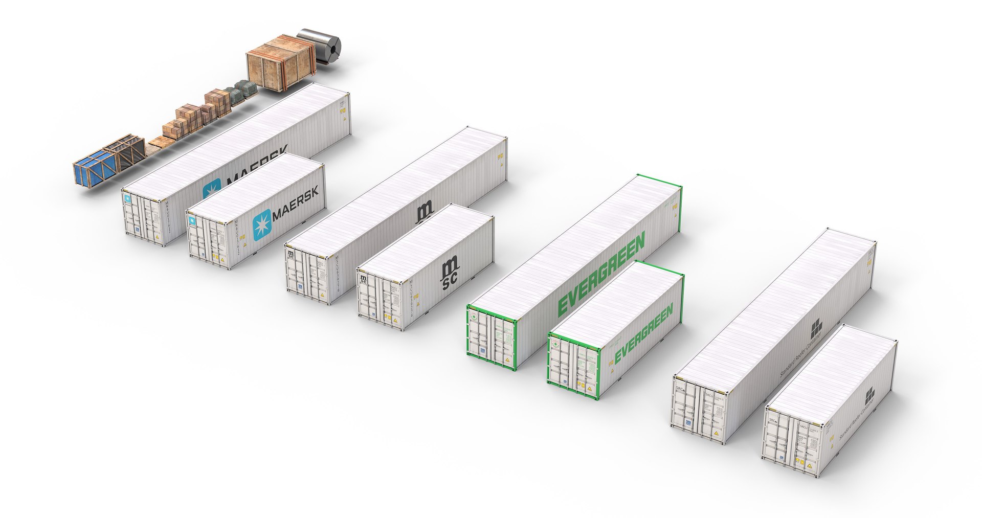 Reefer Containers Model - TurboSquid 2189467