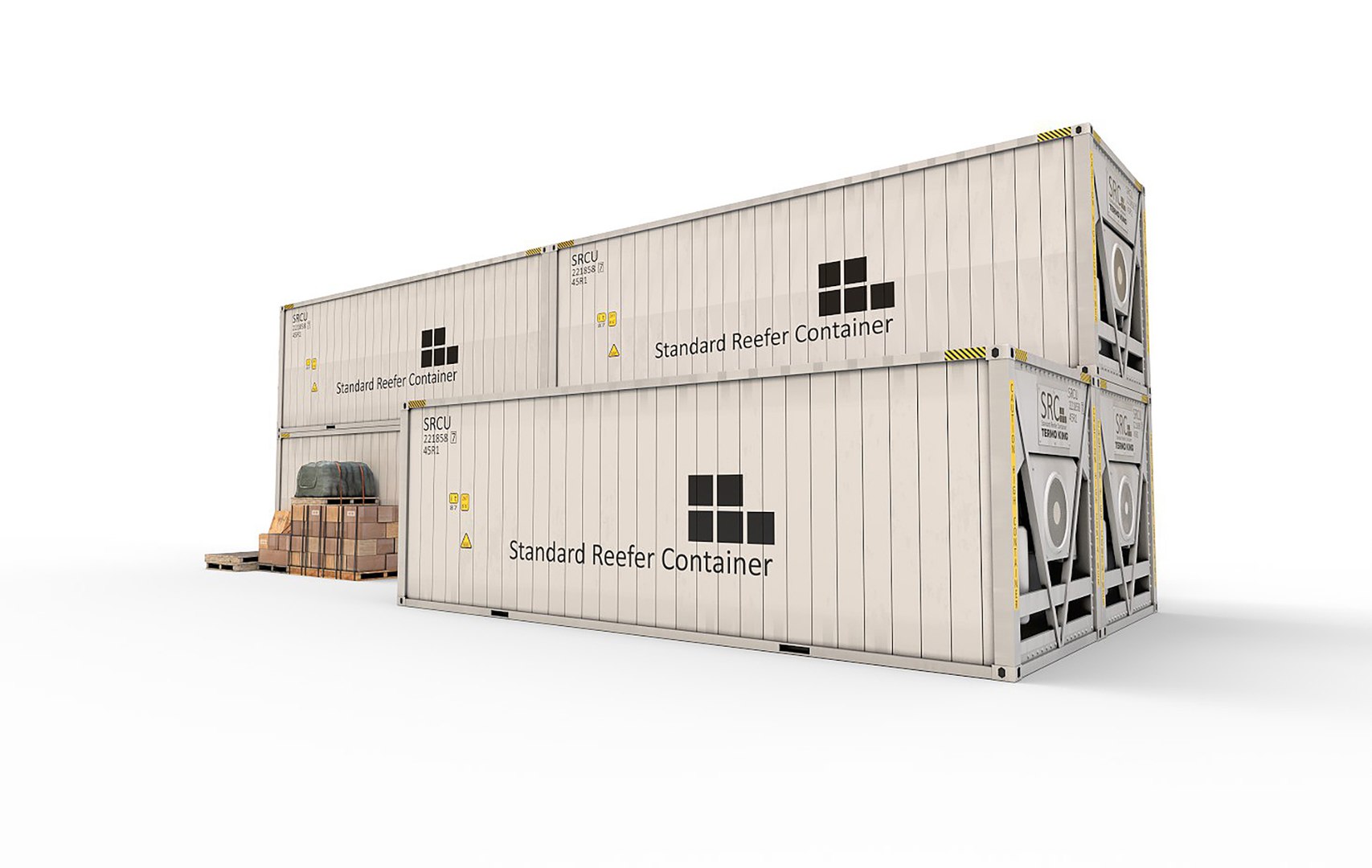 Reefer Containers Model - TurboSquid 2189467