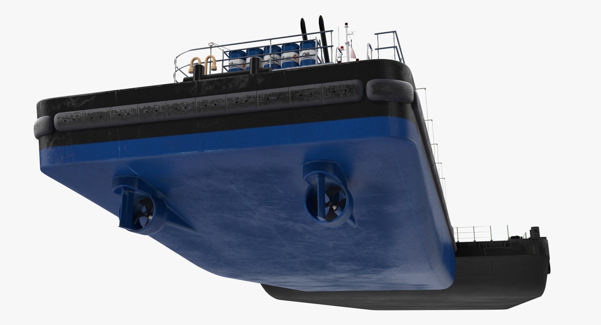 Push boat ship pontoon 3D model - TurboSquid 1311281