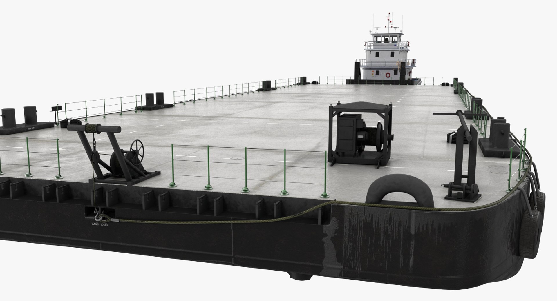 Push boat ship pontoon 3D model - TurboSquid 1311281