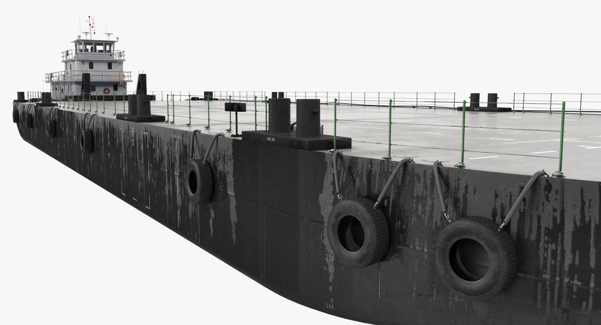 Push boat ship pontoon 3D model - TurboSquid 1311281