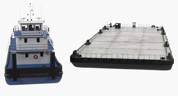 Push boat ship pontoon 3D model - TurboSquid 1311281