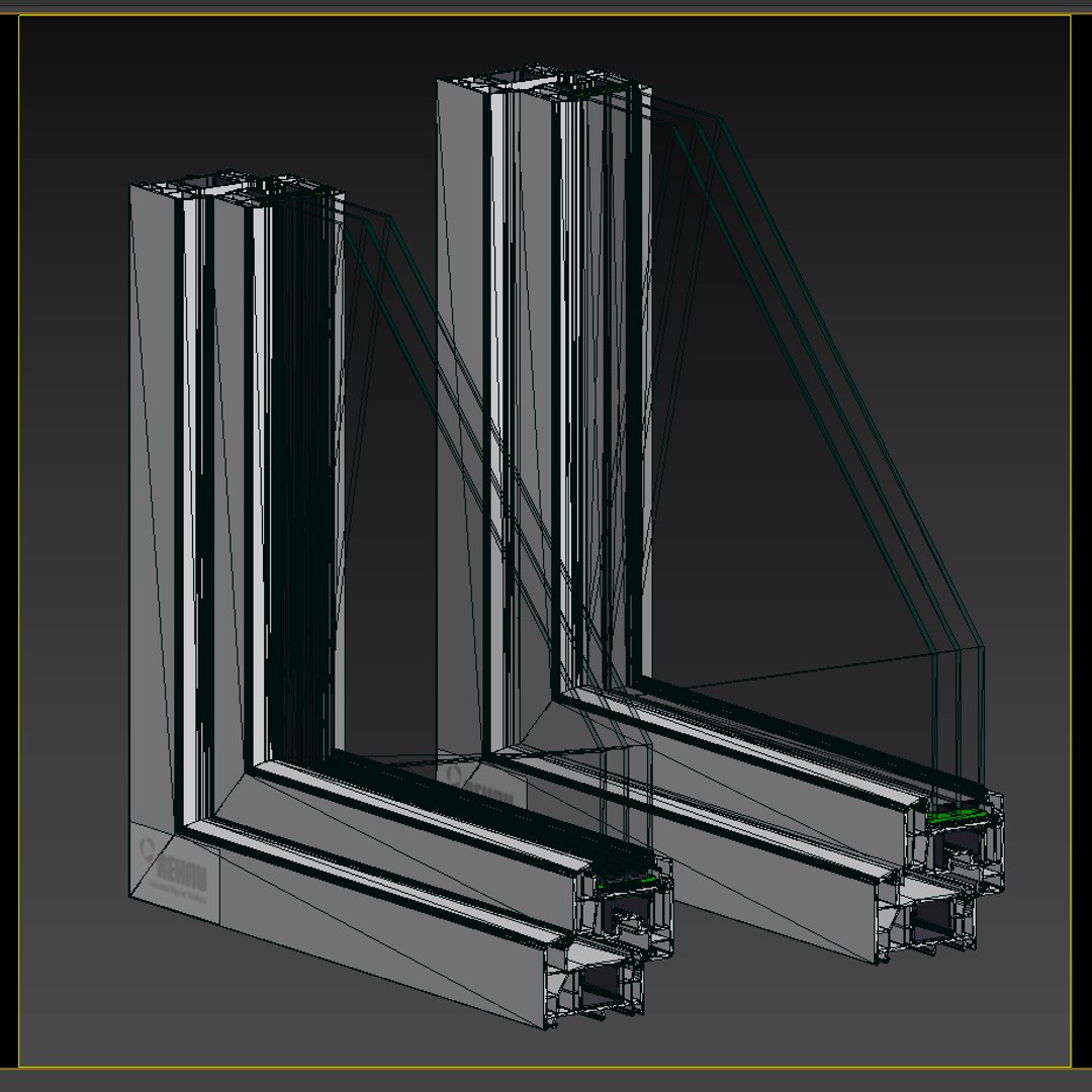 3D Rehau Window Profiles 32 Model - TurboSquid 1726564