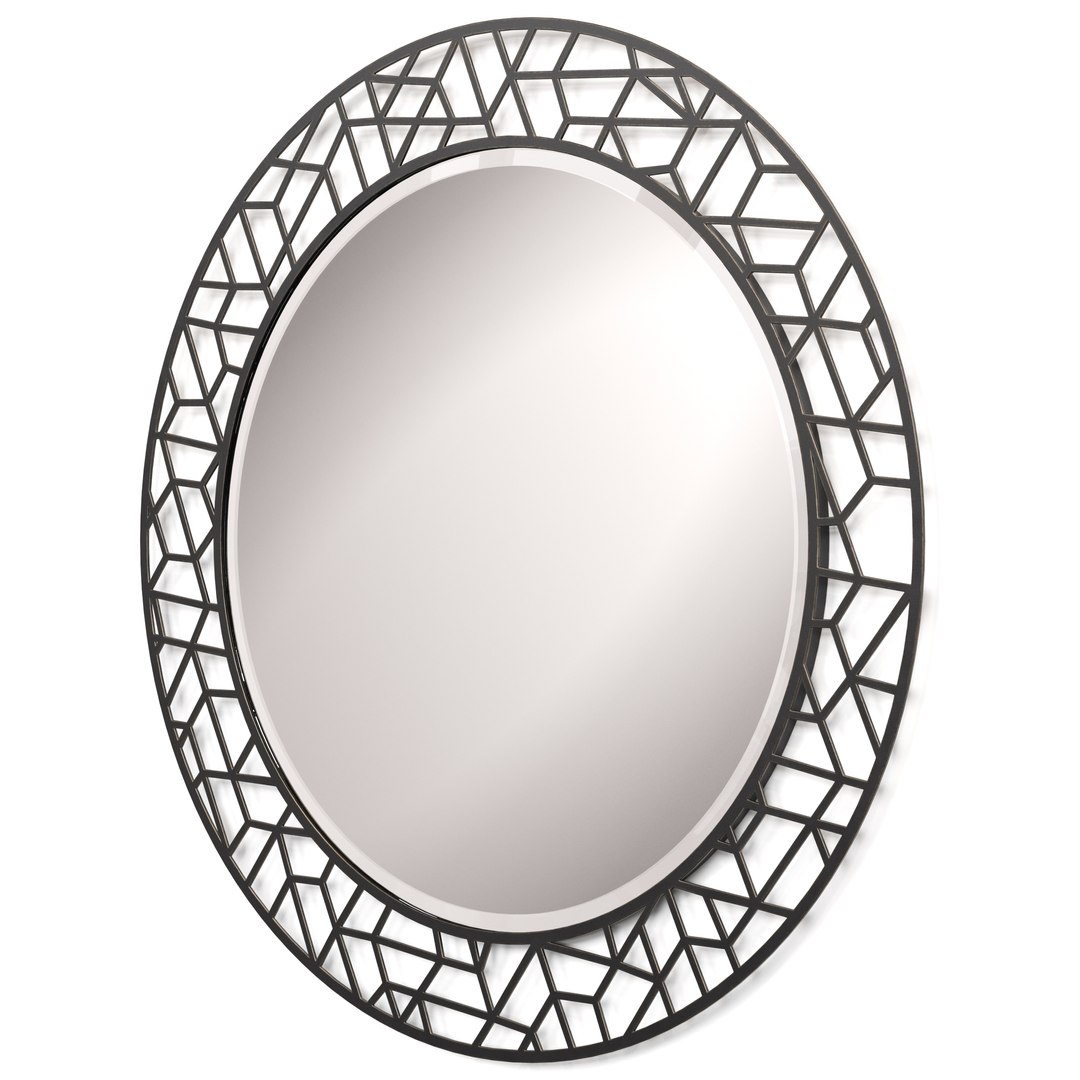 3D Mosaic Round Mirror Model - TurboSquid 2268183