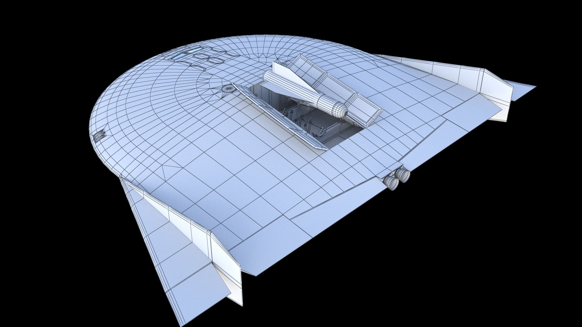 Lenticular Reentry Vehicle Model - TurboSquid 2405047