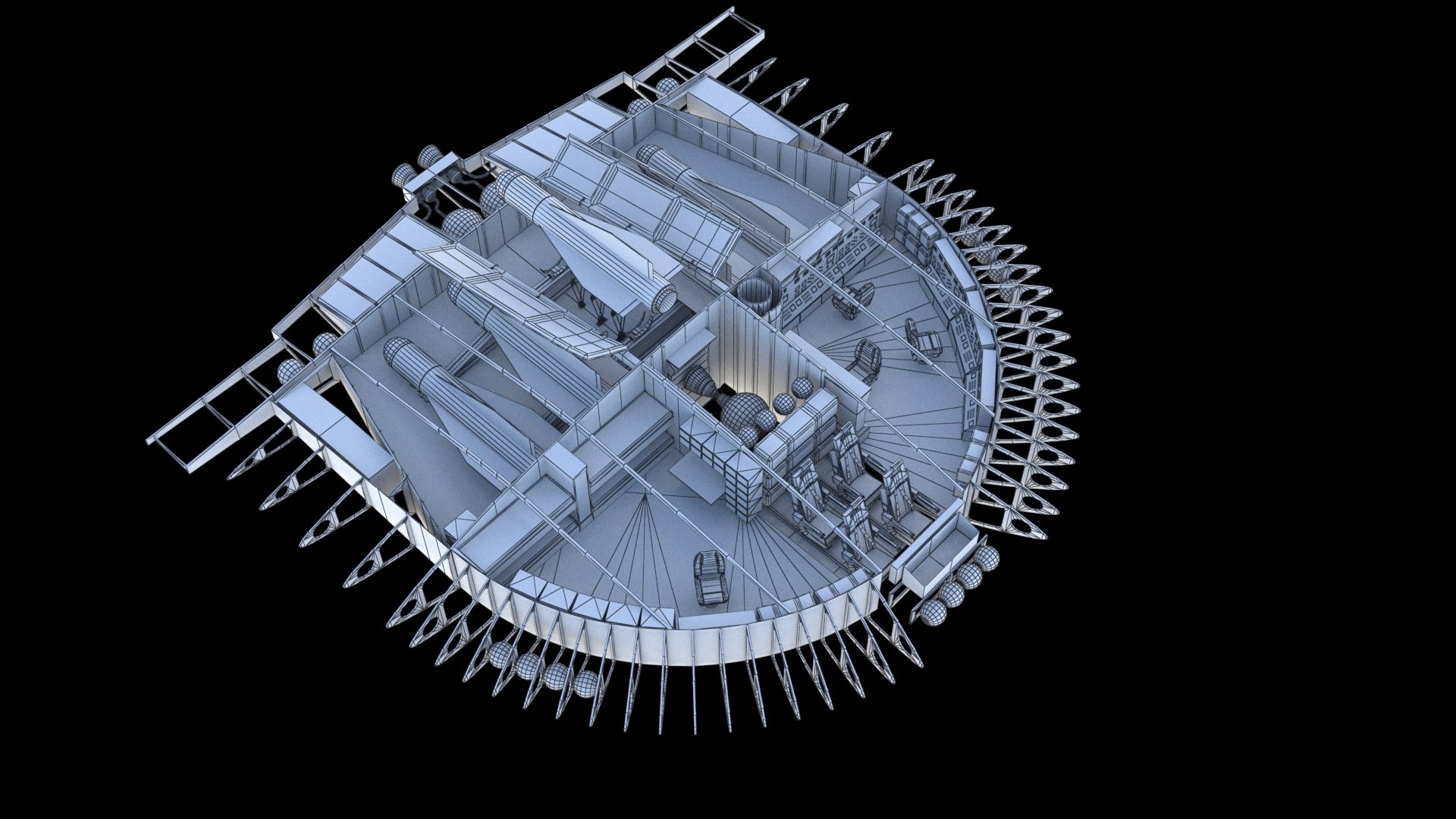 Lenticular Reentry Vehicle Model - TurboSquid 2405047