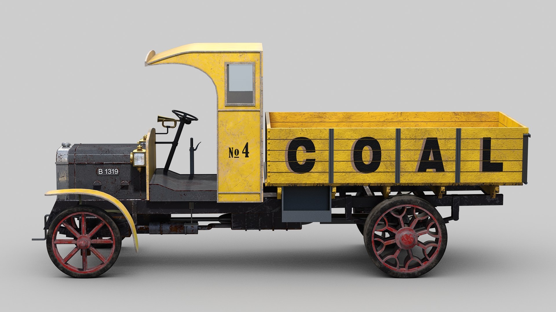 3D Vintage Lgoc Lorry 3t - TurboSquid 1580785