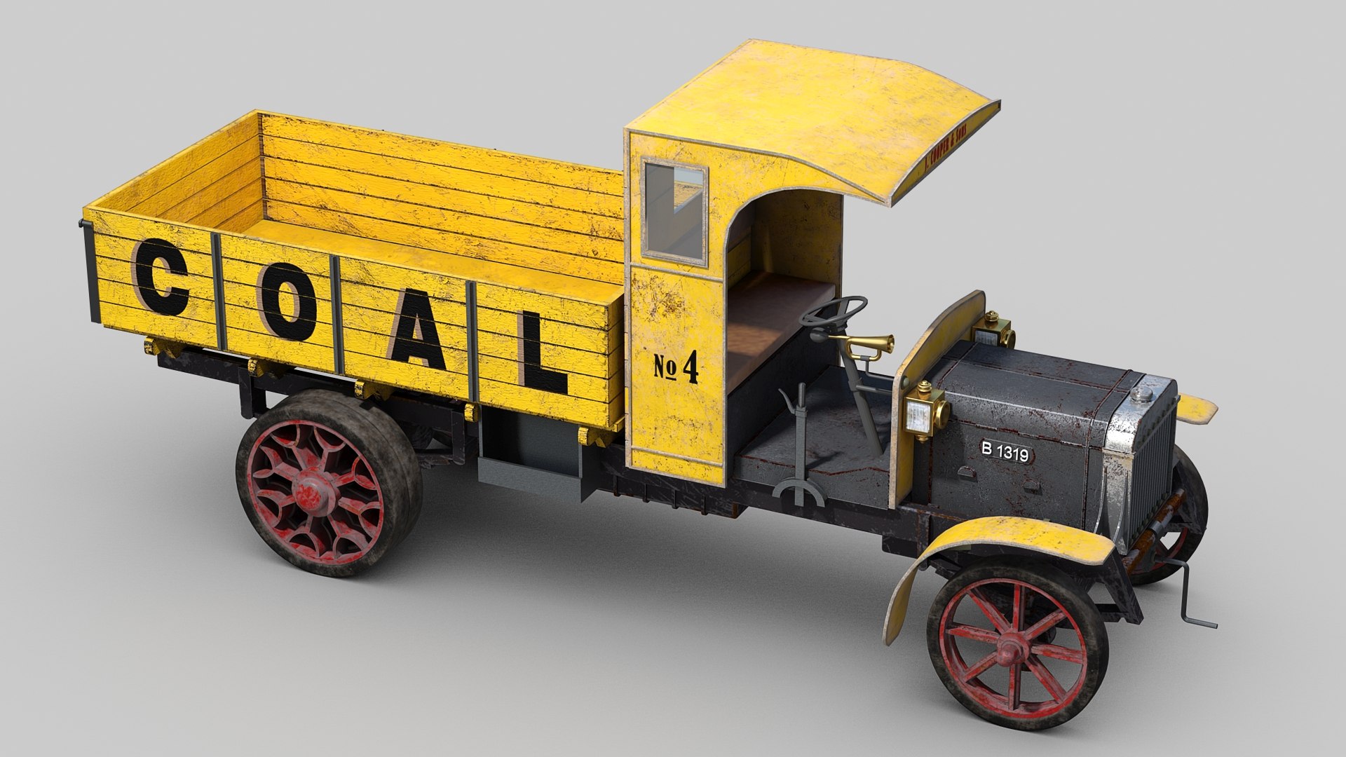 3D Vintage Lgoc Lorry 3t - TurboSquid 1580785