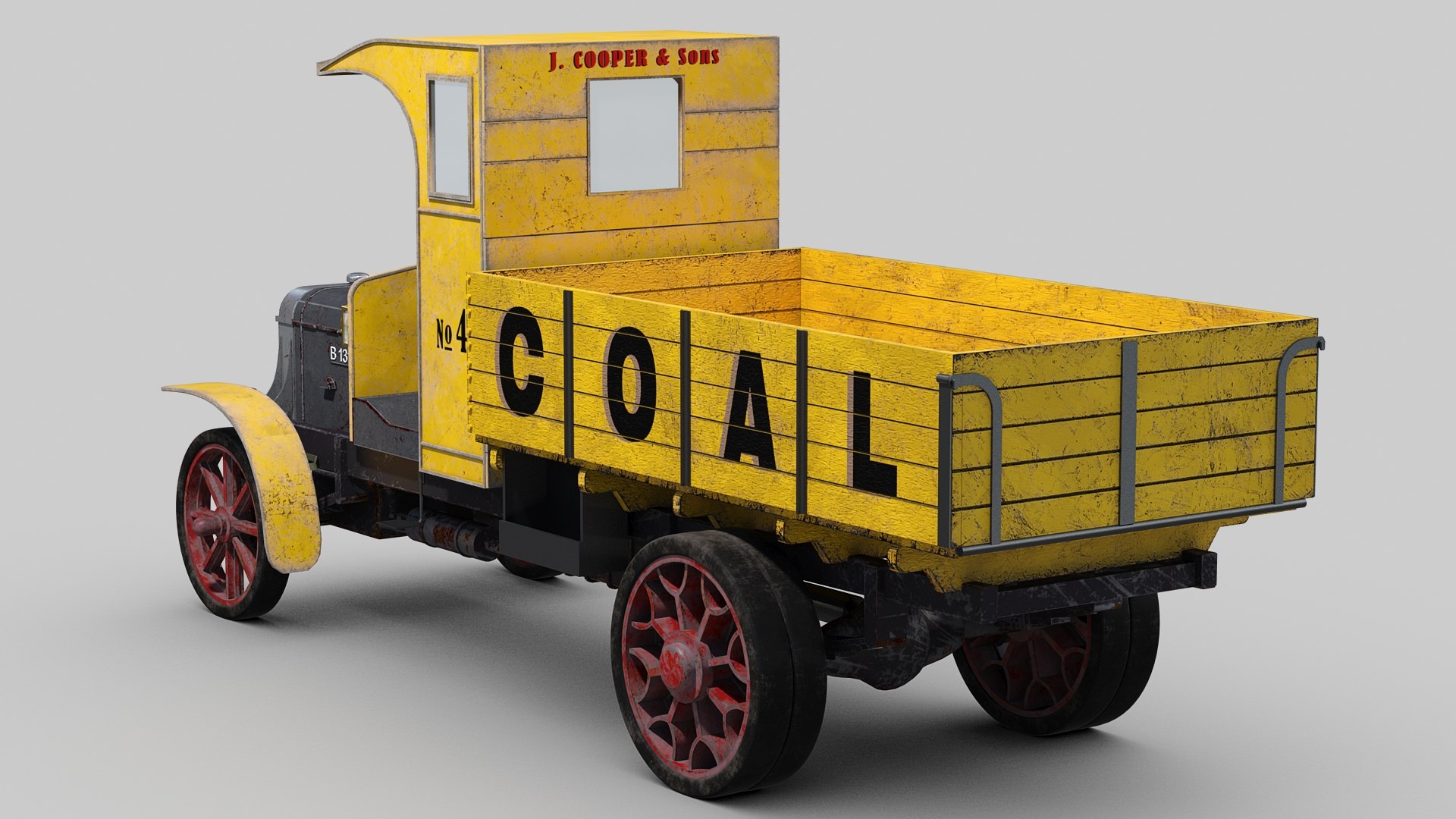 3D Vintage Lgoc Lorry 3t - TurboSquid 1580785