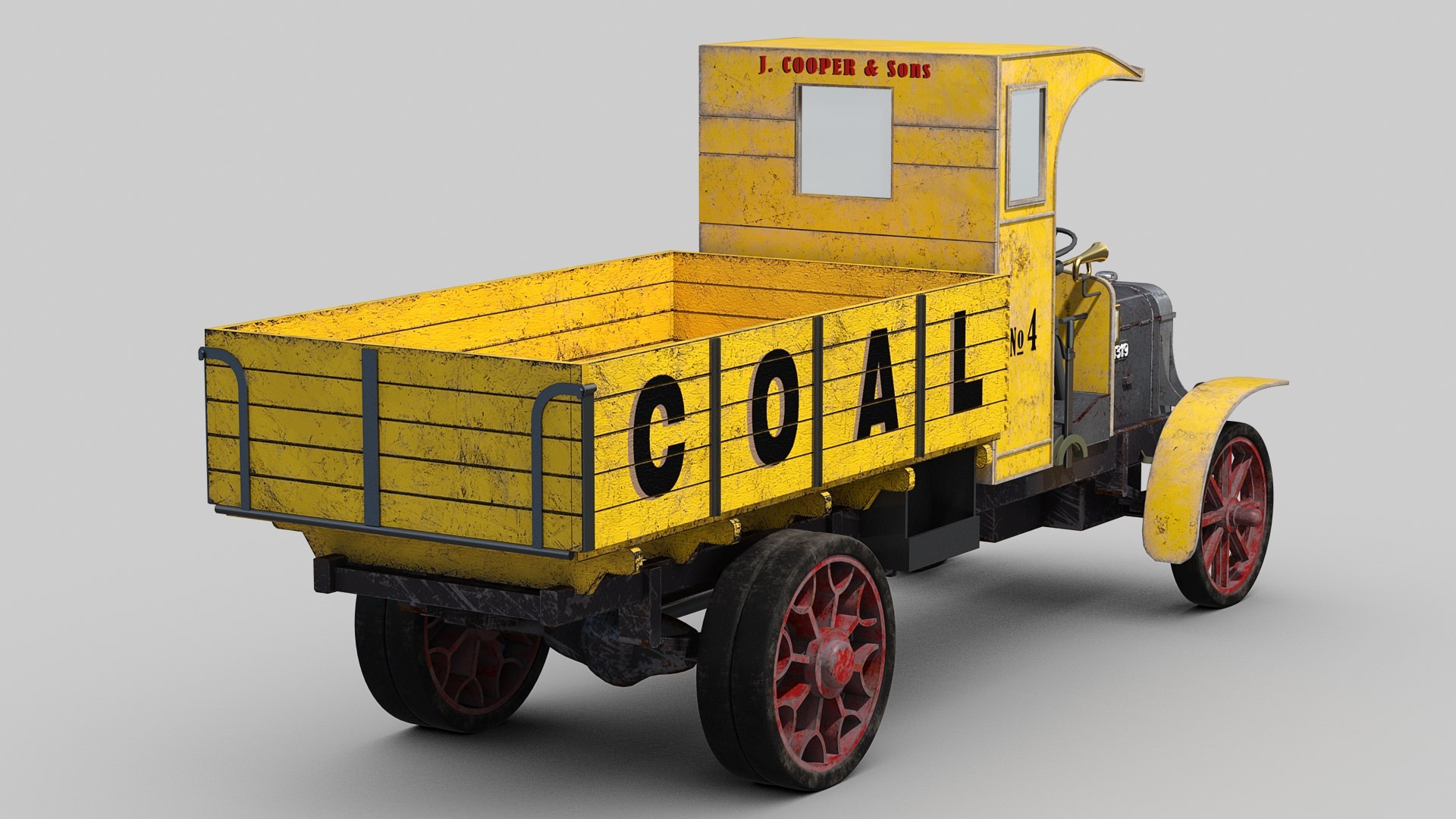 3D Vintage Lgoc Lorry 3t - TurboSquid 1580785