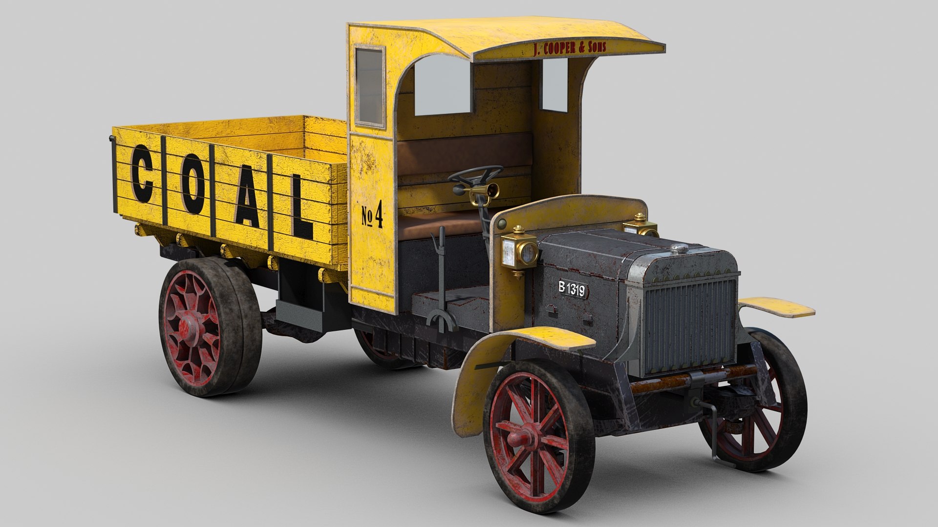 3D Vintage Lgoc Lorry 3t - TurboSquid 1580785