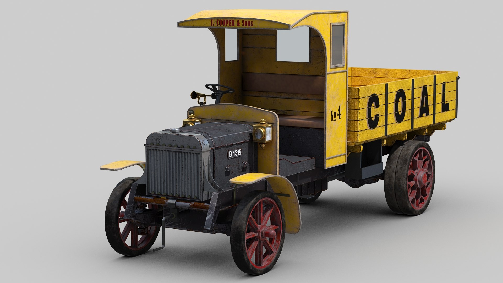 3D Vintage Lgoc Lorry 3t - TurboSquid 1580785