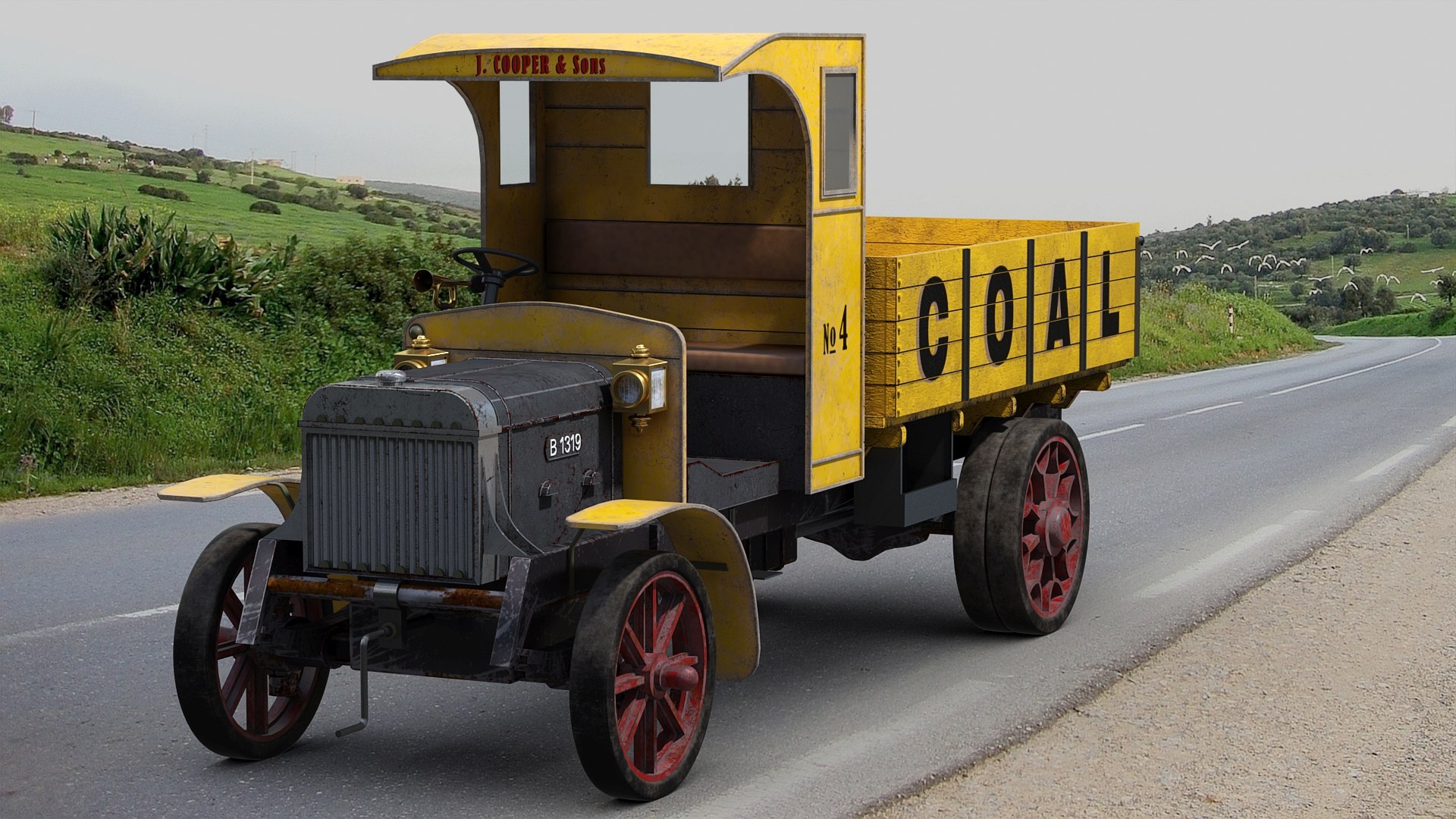 3D Vintage Lgoc Lorry 3t - TurboSquid 1580785